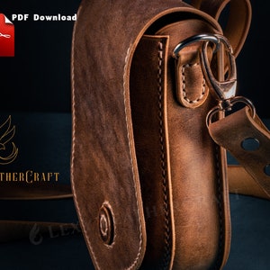 Leather Pouch Pattern - Leather Pattern - Bag Template - Leather Bag ...