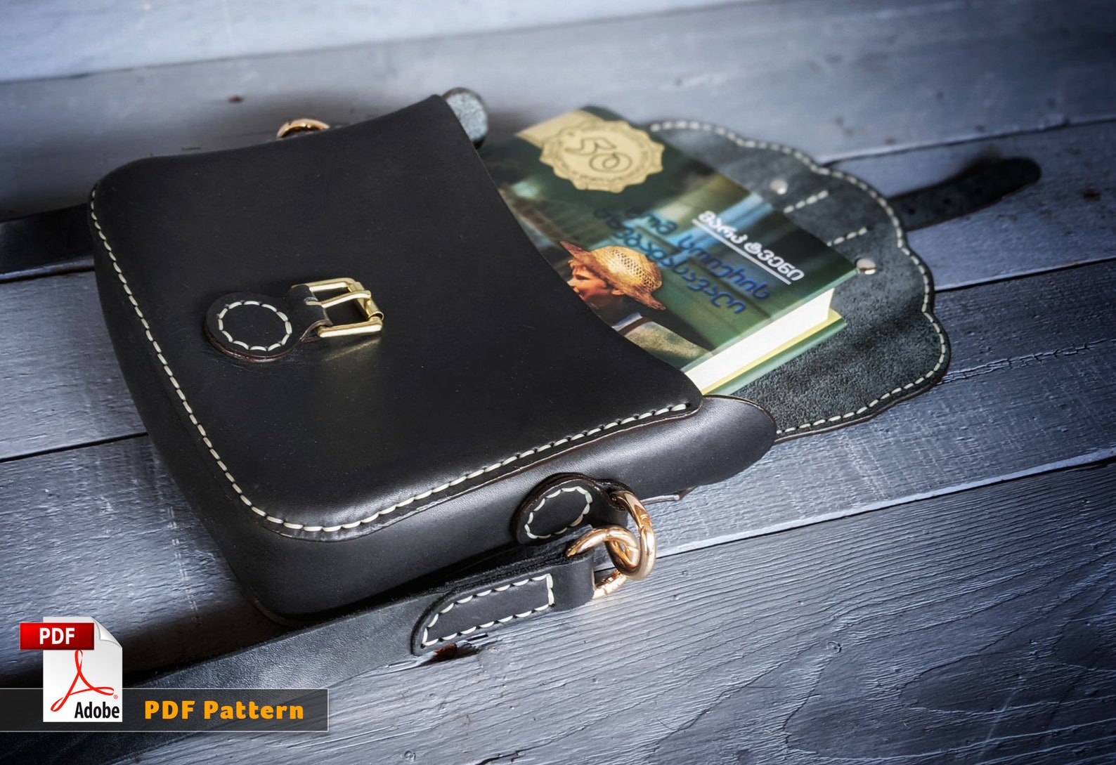 Leather Purse Pattern Leather Bag Pdf Leather DIY - Etsy