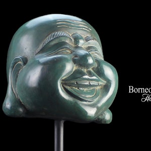 Jolly Fat Happy Buddha on Base 19.25"/49cm Laughing Buddha of Wealth ...