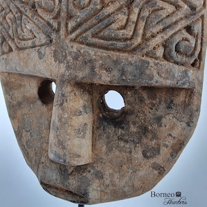 Mask From Timor 12" Ethnographic Artwork Wood Mask Timorese Indonesia ...