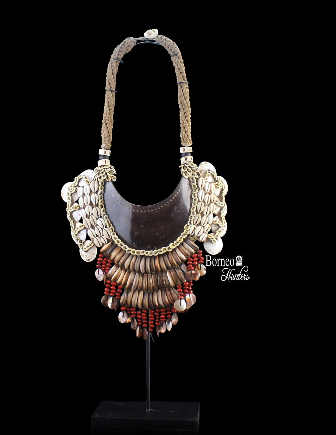 Vintage Papua Necklace, Ceremonial Neck Adornment Tribal Bridal ...