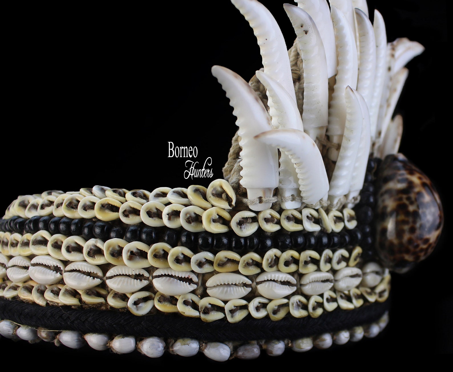 Seashell Crown/headdress Tribal Papua Latmul Headgear/tiara/bonnet ...
