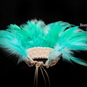 Mint Green Feather Armband Burlesque Dance Show Armlet Upper - Etsy