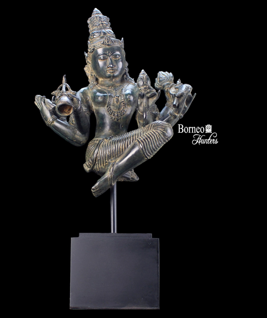 20.6" Bronze Dancing Devi Parvati. Hindu Goddess Parvati Sculpture With ...