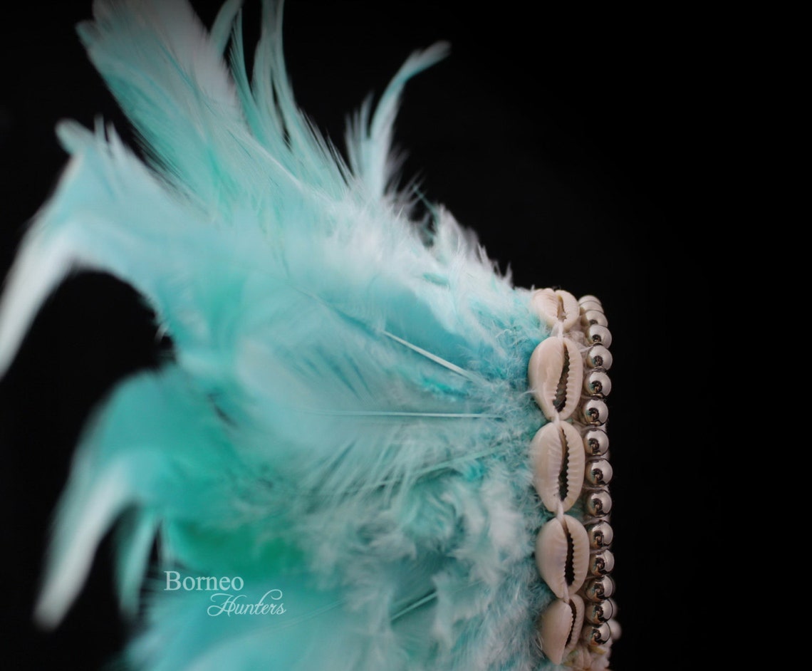 Mint Green Feather Armband Burlesque Dance Show Armlet Upper | Etsy