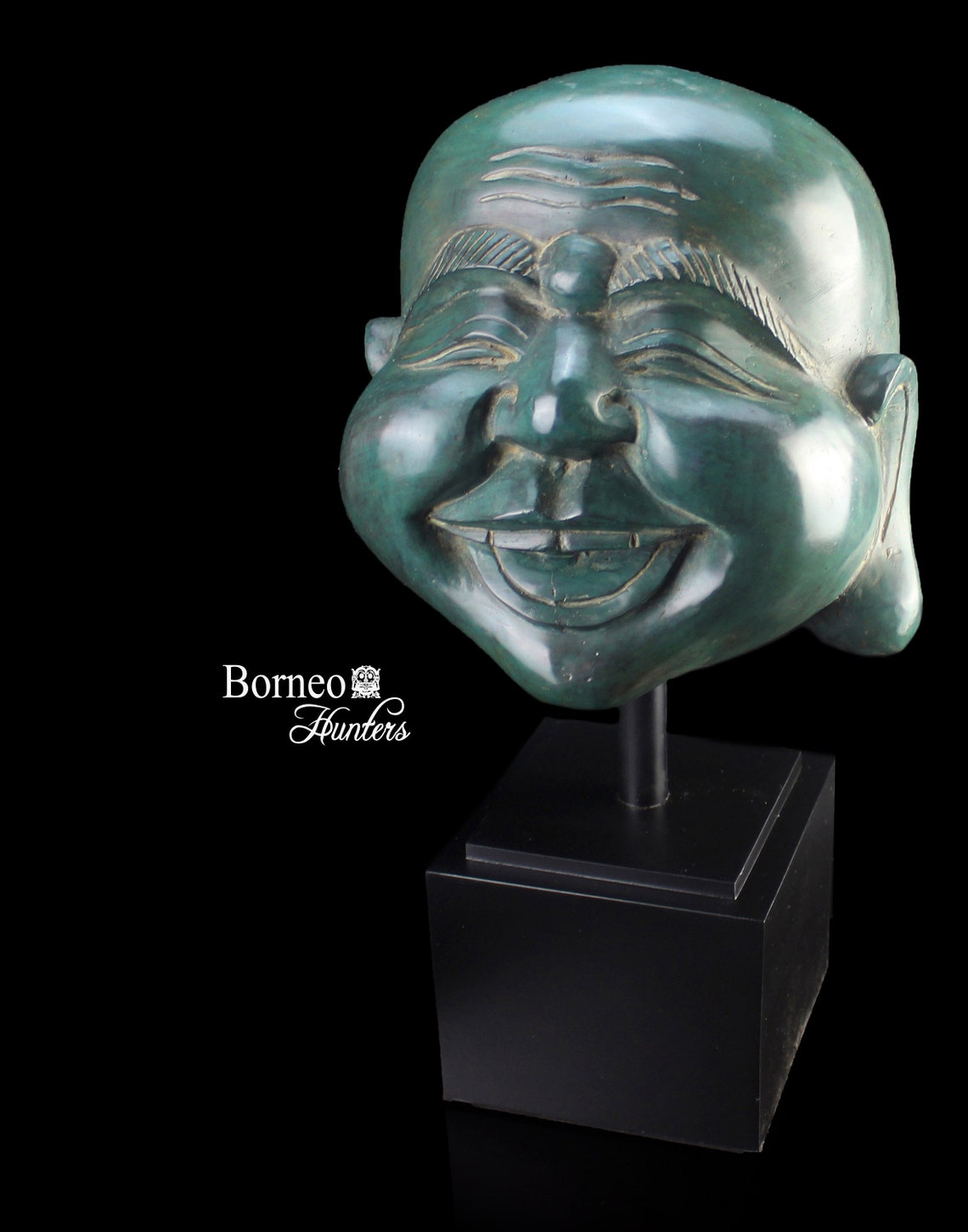 Jolly Fat Happy Buddha On Base 19.25/49CM Laughing | Etsy