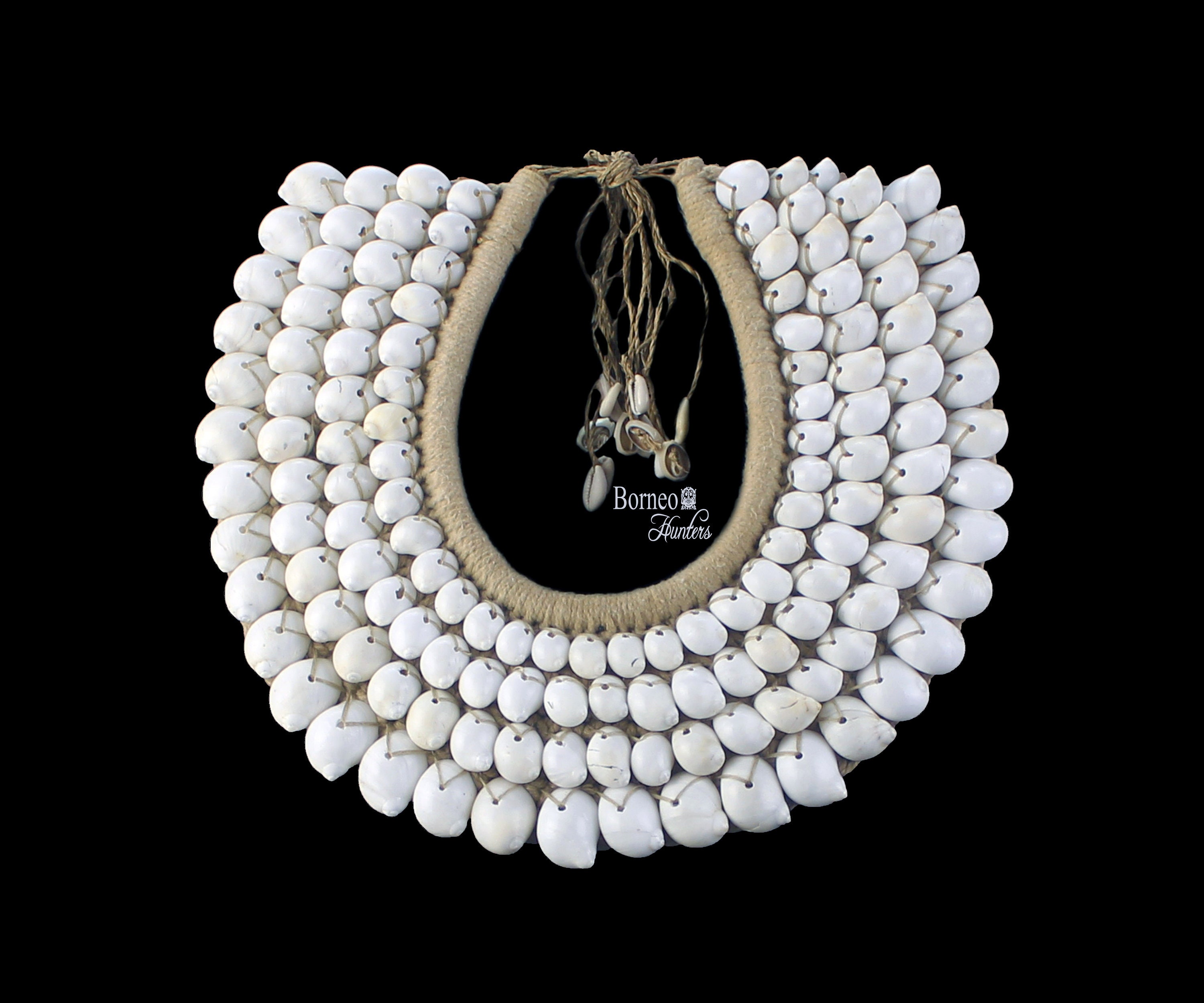 Handmade White Jewelry 12.2x11 White SeashellsStatement | Etsy