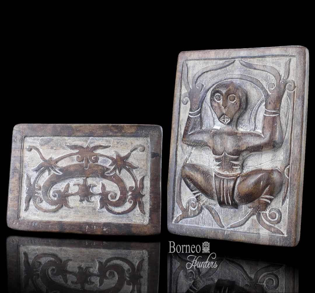 Tattoo Template From Borneo 5.5" Tattoo Ink Stamp of Tribal Dayak Iban ...