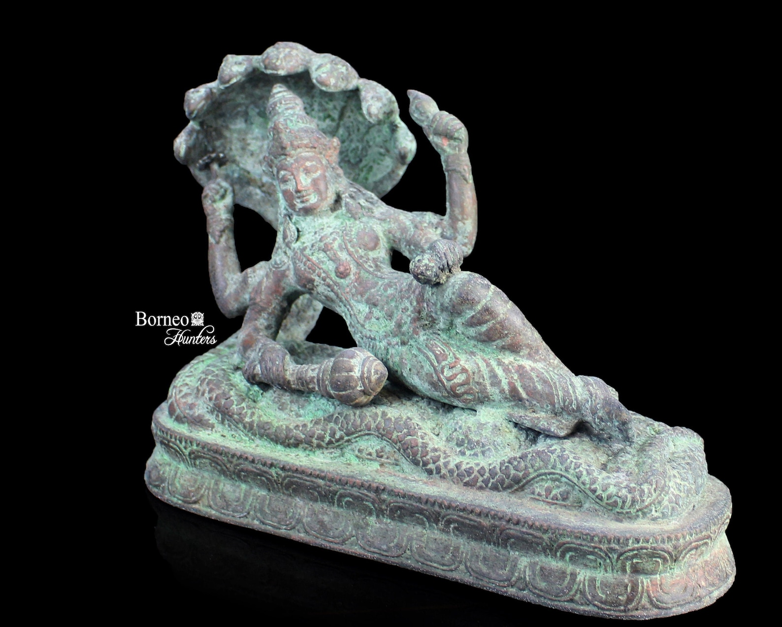 16CM Bronze Vishnu Laying on Ananta Shesha the 5 Headed Snake - Etsy UK
