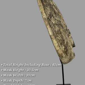 30.5x30cm Ceremonial Mask From Timor Indonesia Tribal Wood Mask - Etsy