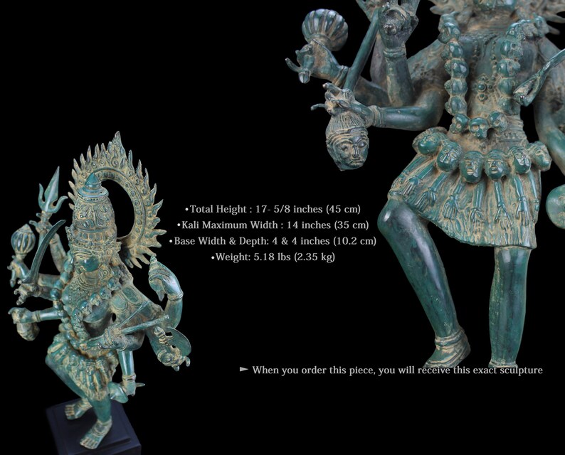 17 Eight Armed Kali Bronze Hindu Goddess KALIMA Goddess | Etsy