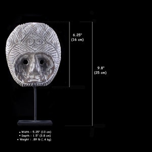 Timor Mask 9.5"/24.2cm Wood Ethnographic Tribal Mask Wall Hanging ...