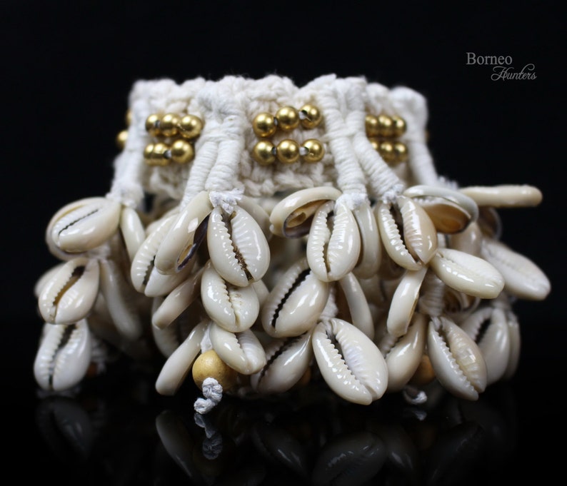 Shell Armband-armlet-upper Arm Cuff Woven Fringe - Etsy