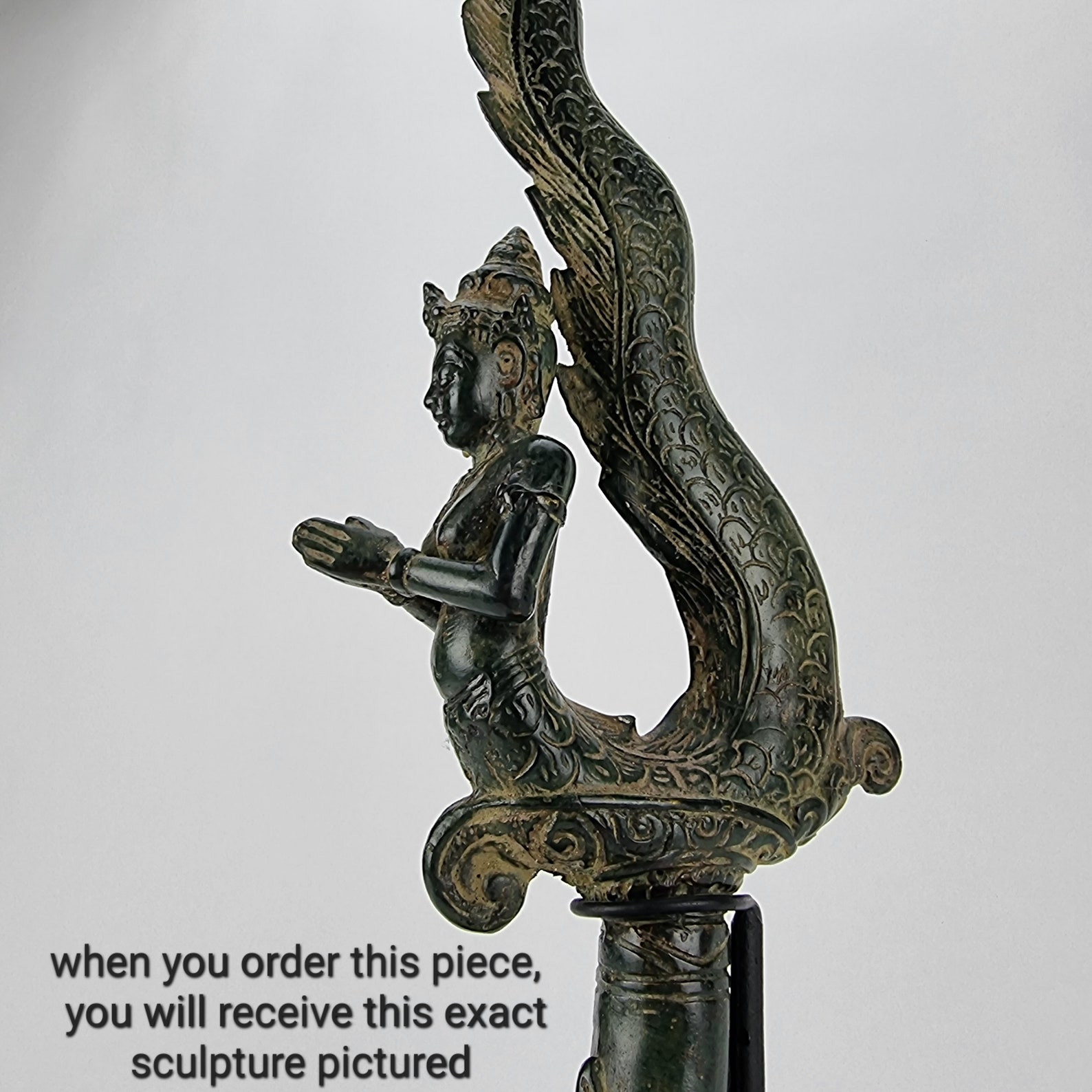 Indonesian Bronze Male Deity With Naga Tail 49CM Hindu - Etsy