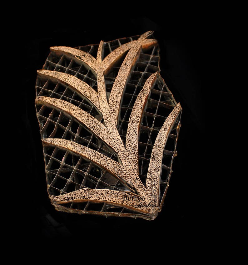 Vintage Batik Stamp Indonesia Copper Sarong Stampbatik Print - Etsy