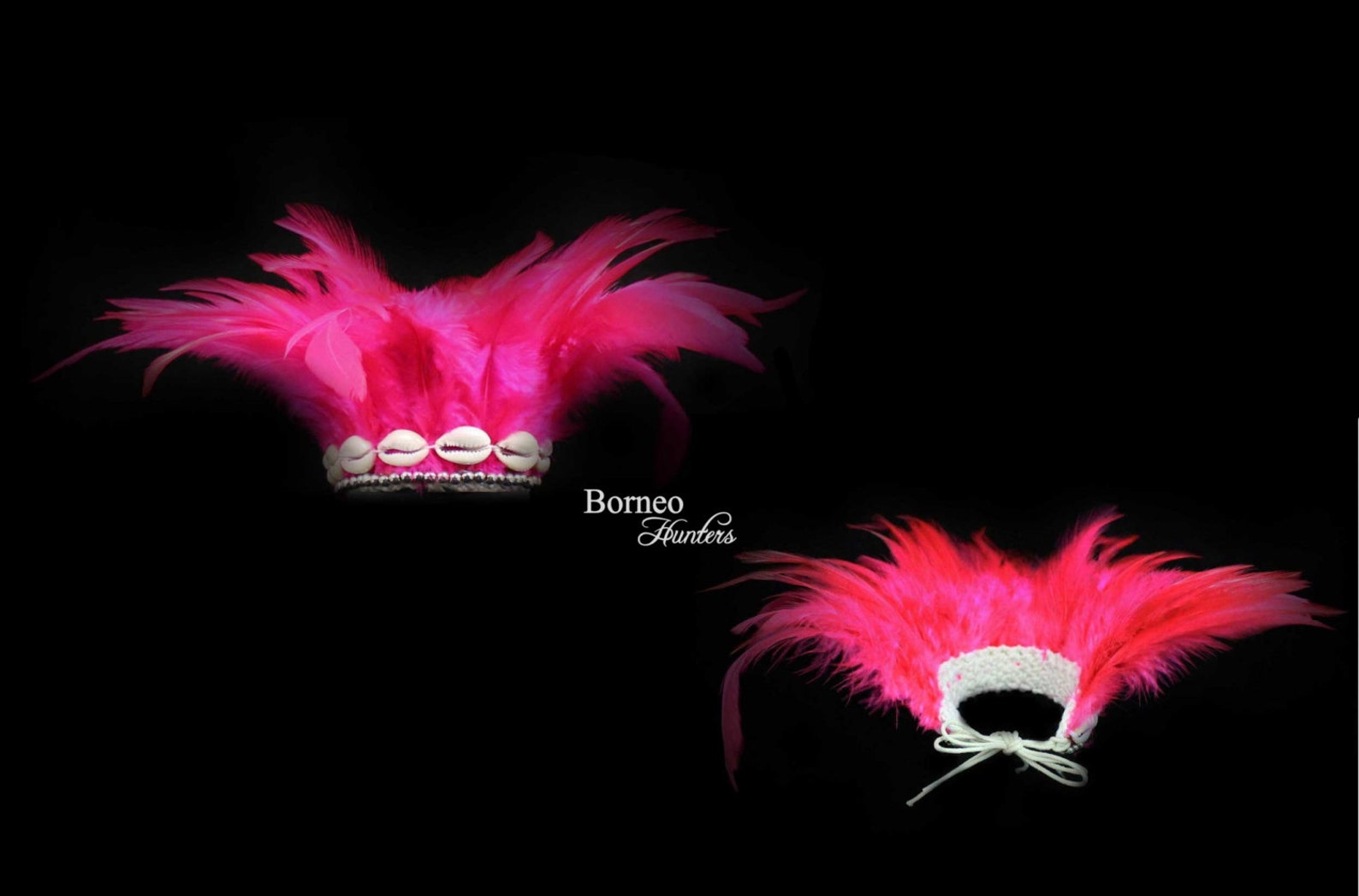 Real Feathers Armband Tribal Armlet Rose Pink Beaded Shells | Etsy