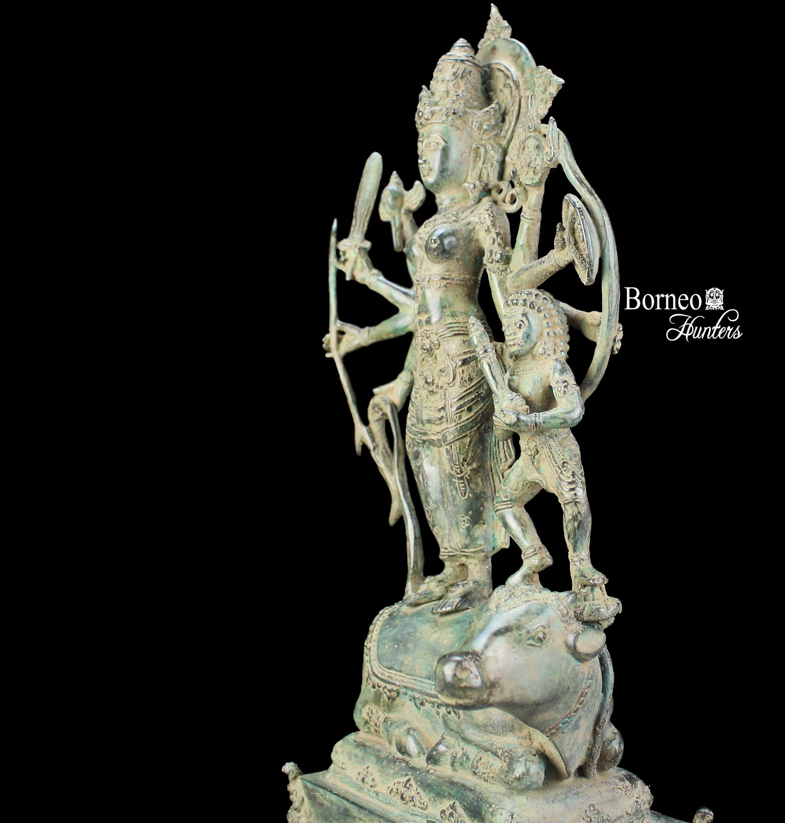 Durga With Eight Arms 15.5 Bronze Durga Statue HIndu | Etsy