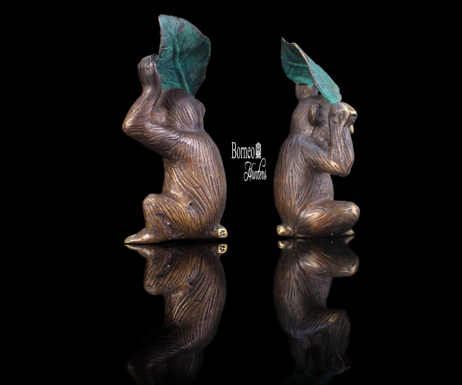 Amusing Monkeys 3.5 Small Monkey Figurines Brass | Etsy