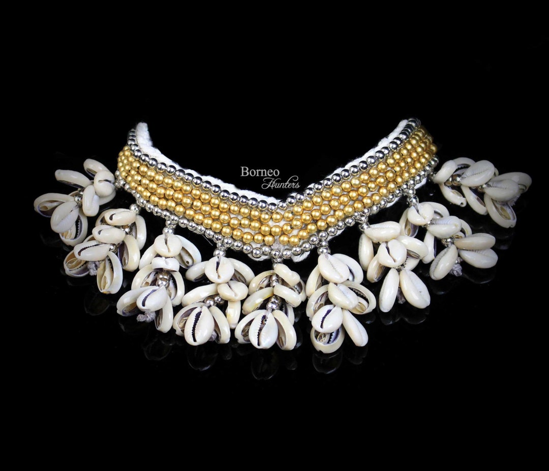 Dangling Nine Linked Strands Shell Necklace Bohemia Boho Fringe Shell ...