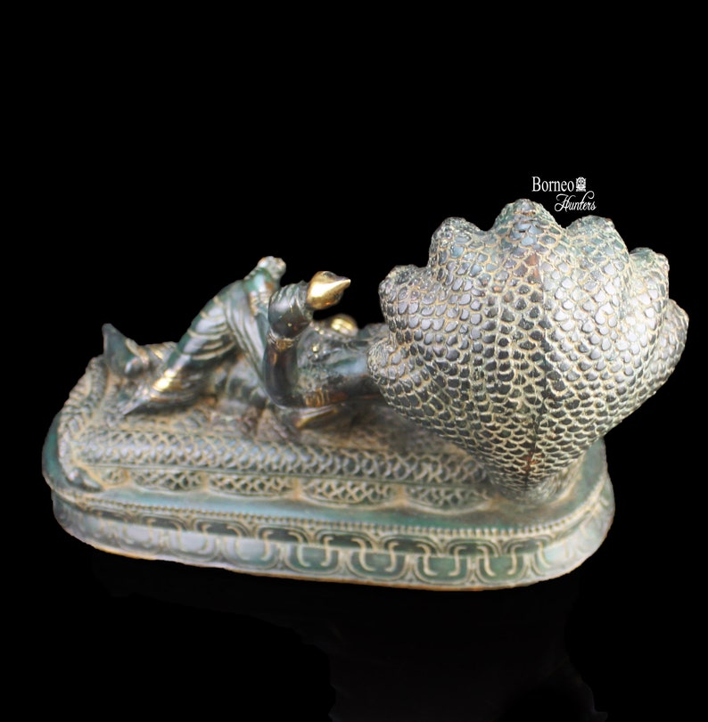 17CM Vishnu Laying on Ananta Shesha Hindu God the - Etsy