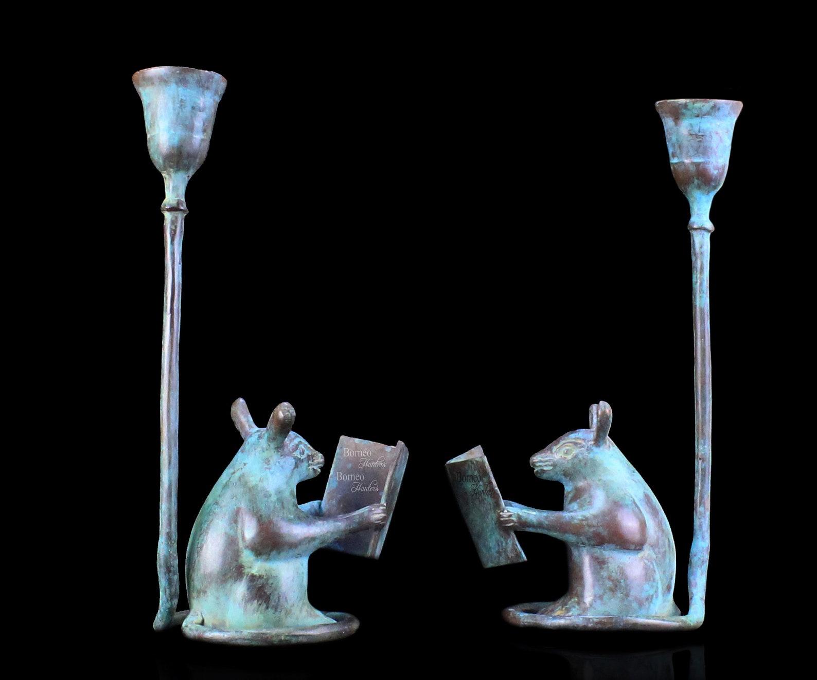 Whimsical Mouse in Bronze as Candle Holder 9.25 Holder - Etsy