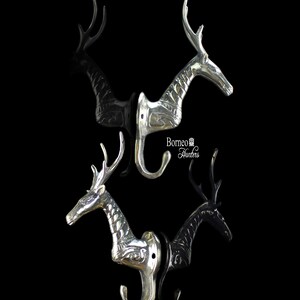 Deer Wall Hook/coat Hanger/coat Hook 5.7" Set of 2 Wall Decor ...