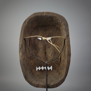 Antique Vintage Mask From Borneo 25.5x17x7cm of Bidayuh Dayak Sarawak ...