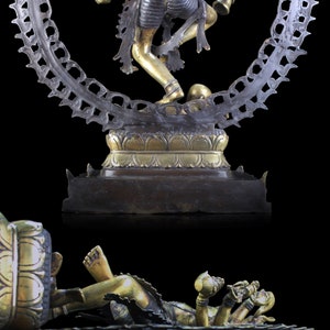 27" Brass Dancing SHIVA Urthava Tandavahiva Statue Destroyer of ...