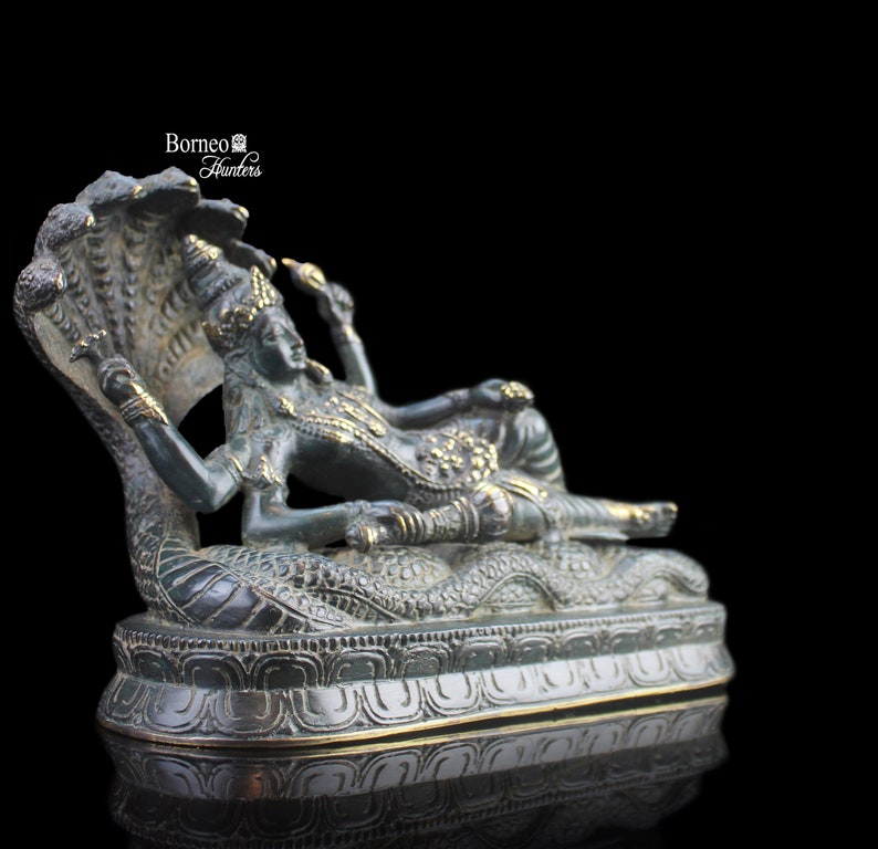 17CM Vishnu Laying on Ananta Shesha Hindu God the - Etsy