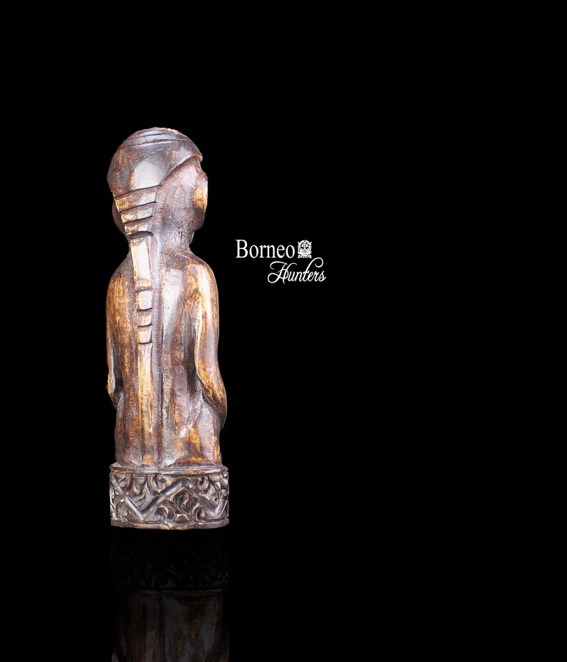Borneo Magic Charm 3.9" Dayak Protective Figure, Horn Carving ...