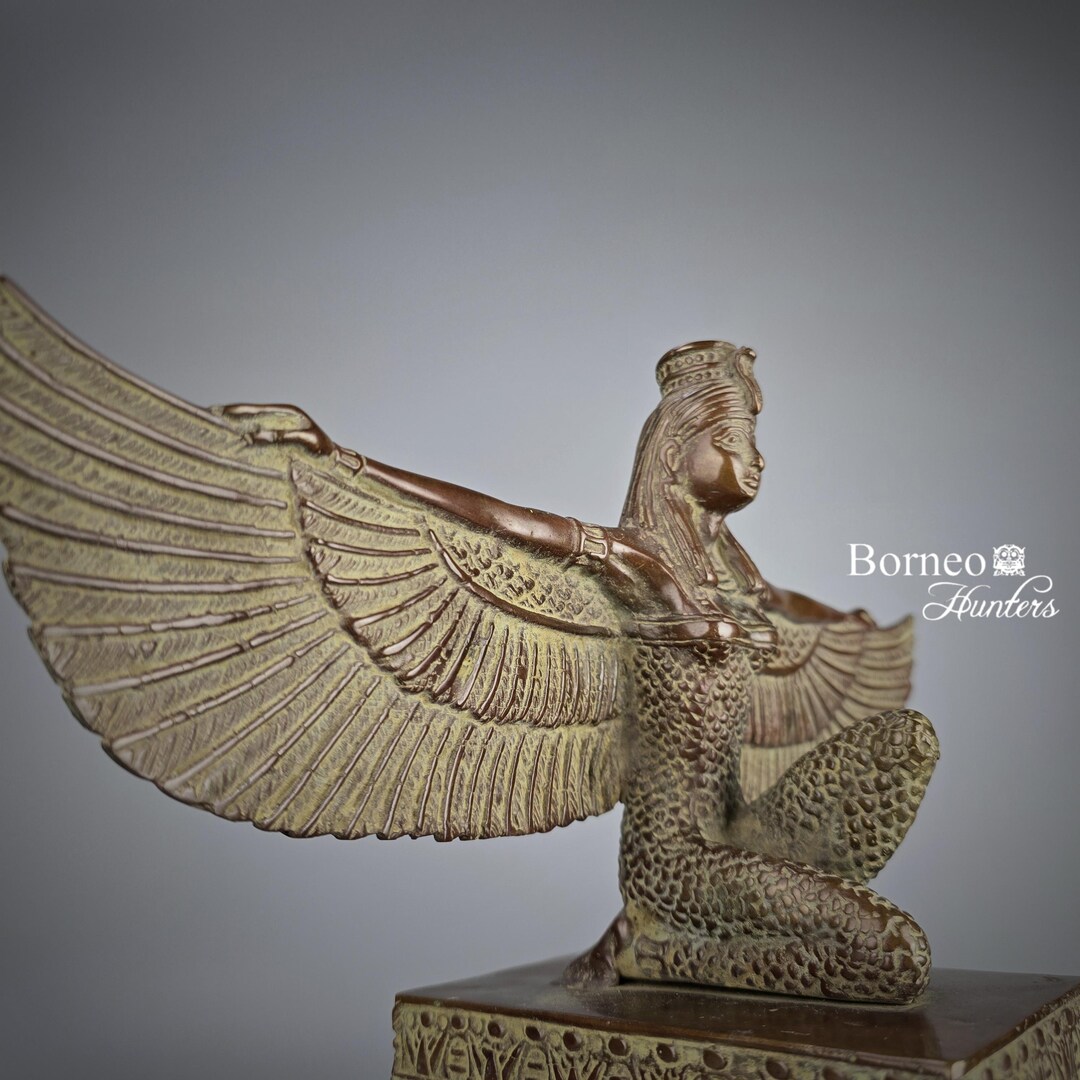Egyptian Goddess : Isis the Great Enchantress Sculpture in Bronze ...