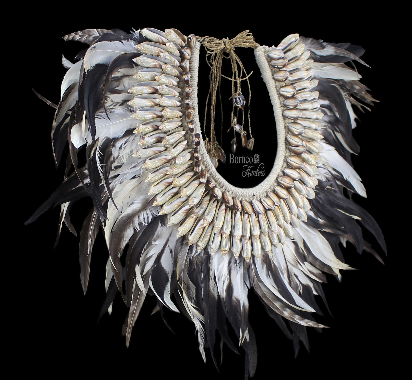 Papua Necklace Mixed Feathers & Shells BohemianBeach | Etsy