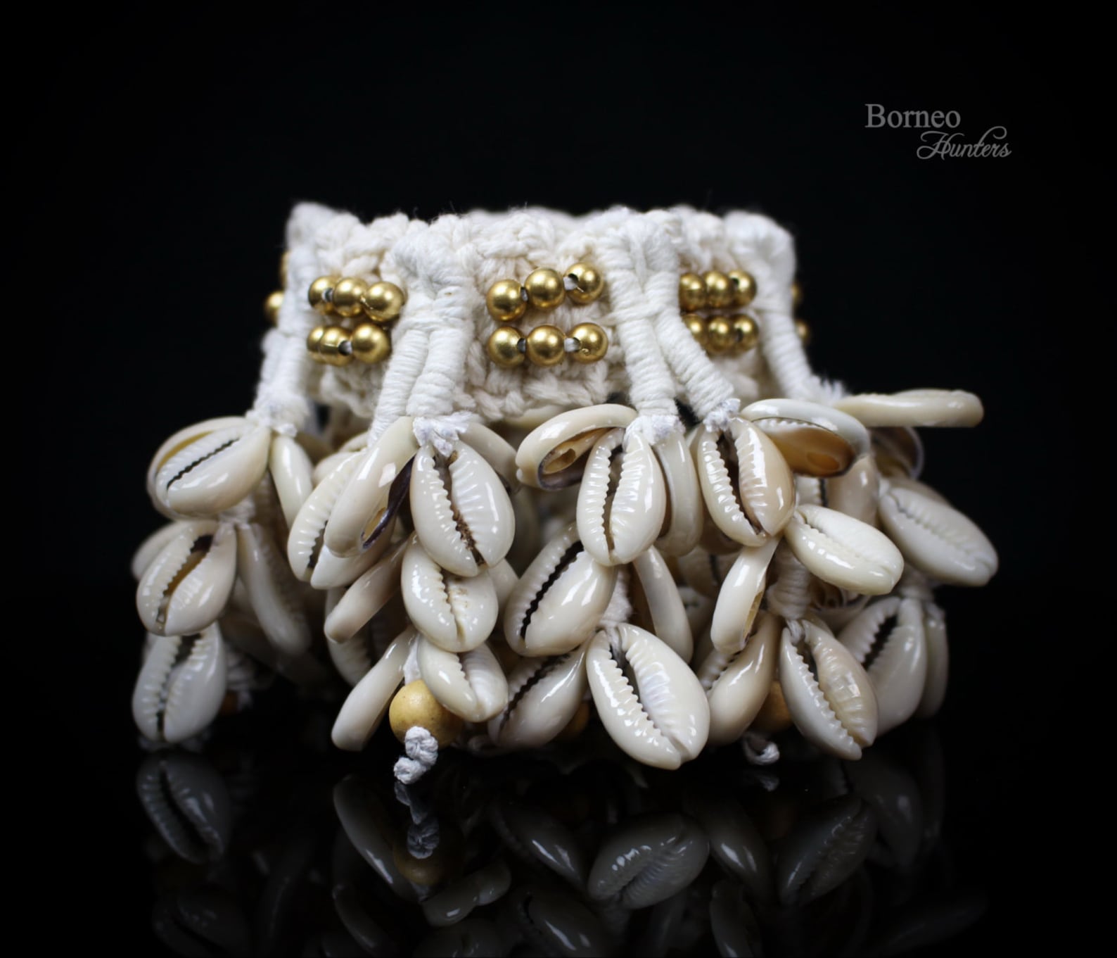 Shell Armband-armlet-upper Arm Cuff Woven Fringe - Etsy