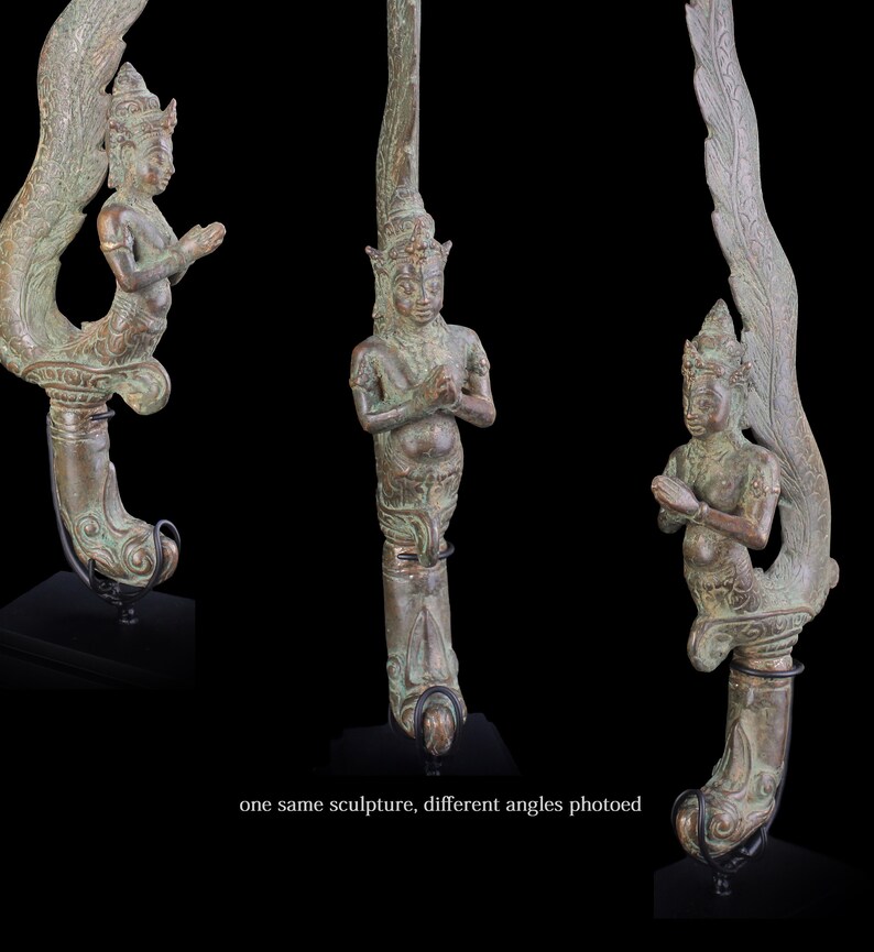 Indonesian Bronze Male Deity With Naga Tail 49 CM Hindu | Etsy