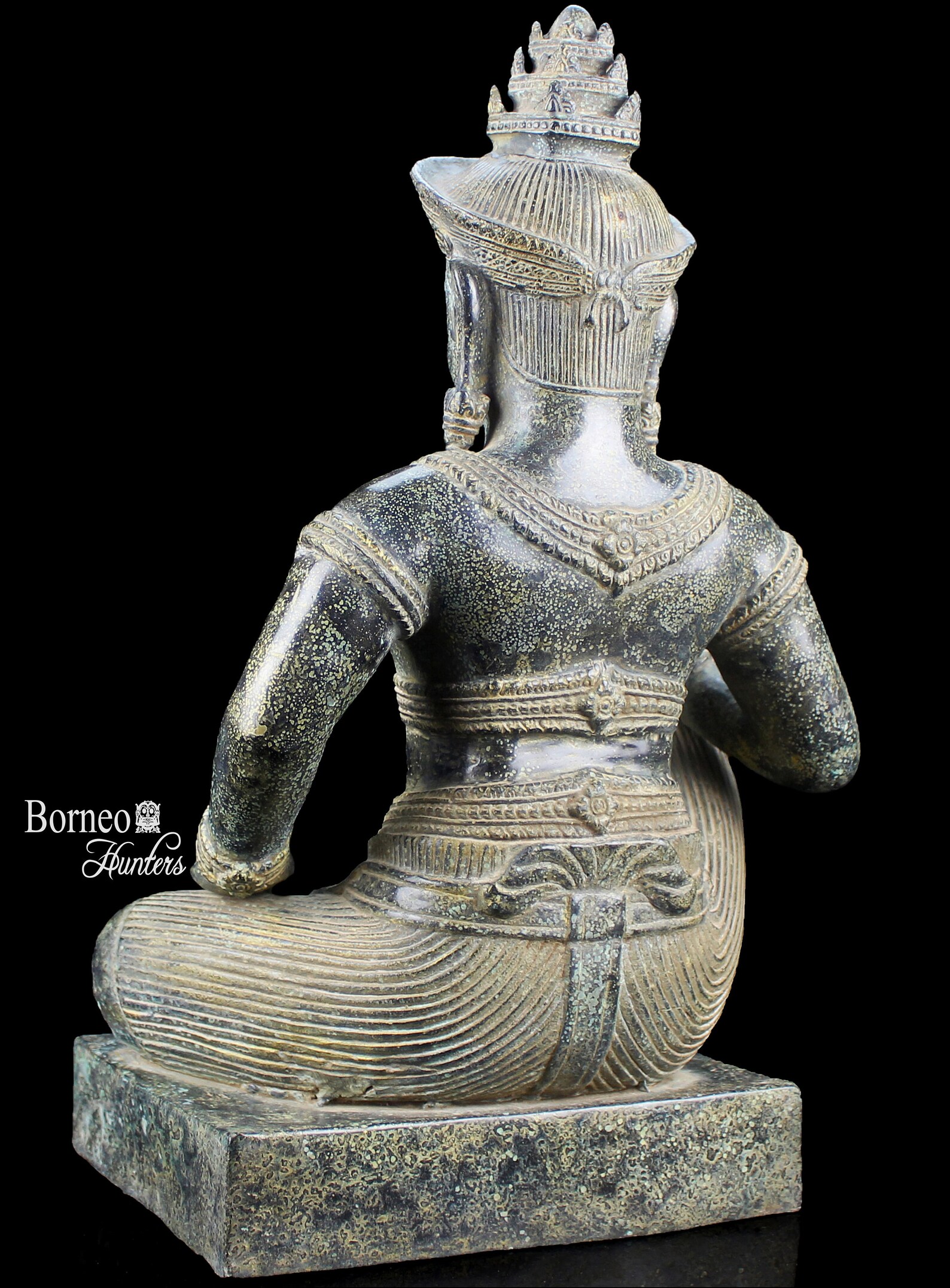 Varuna Statue God of Water - Antique Khmer Style Cambodian Bronze ...