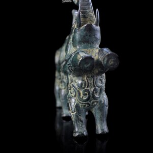 10.2" Bronze Elephant Happy Elephant Elephant Family Sculpture Raised ...