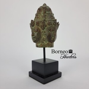 Brahma Head Sculpture on Stand 6.1" Small Four Faced Brahma; Hindu Lord ...