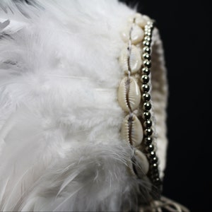 White Real Feathers Armband - Woven Armlet - Upper Arm Cuff-smooth ...