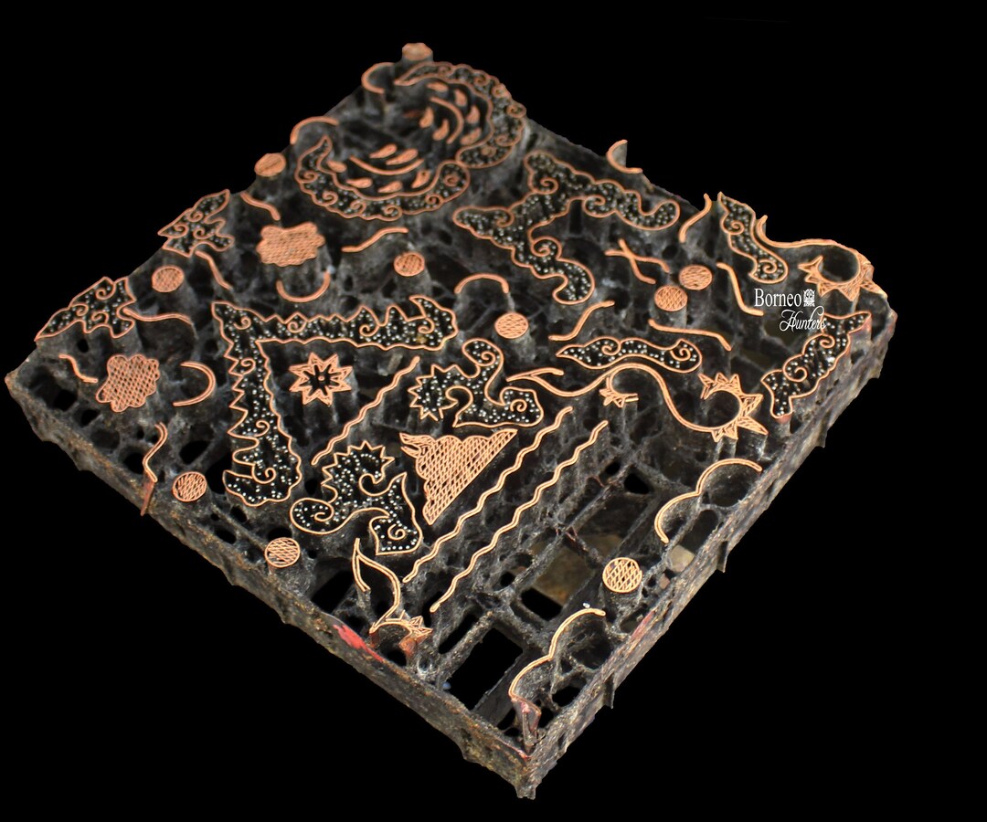 Vintage Textile Stamp 7.9"batik Stamp Indonesian Copper Tjap Printing ...
