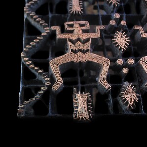 Vintage Antique Batik Stamp,indonesian Copper Tjap, Textile Chop ...