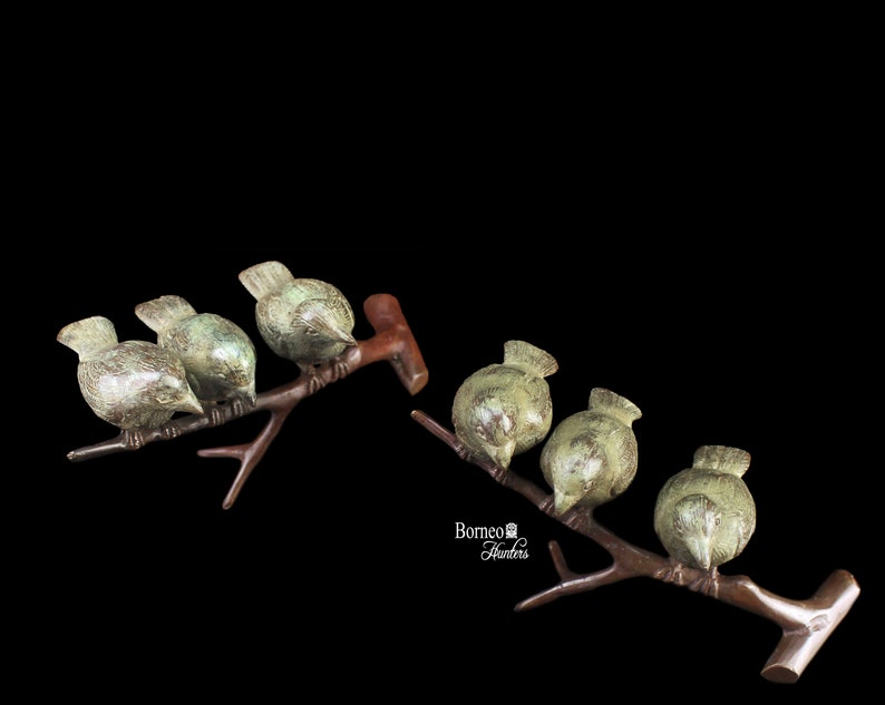 8bird Sculptures 'chirping Three Bird' Sold as - Etsy