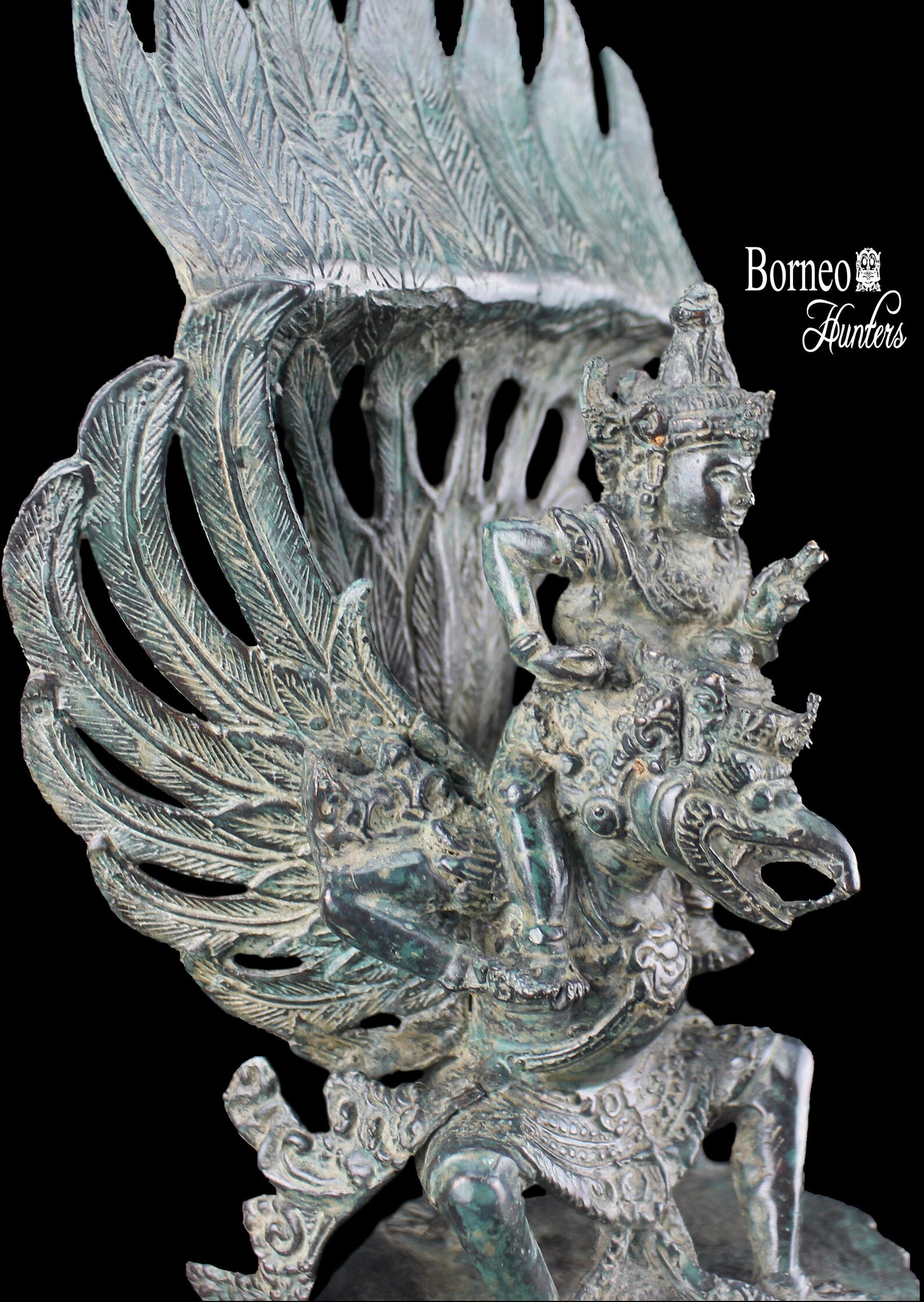Vishnu Riding on the Shoulders of Garuda 11.75 Bronze - Etsy