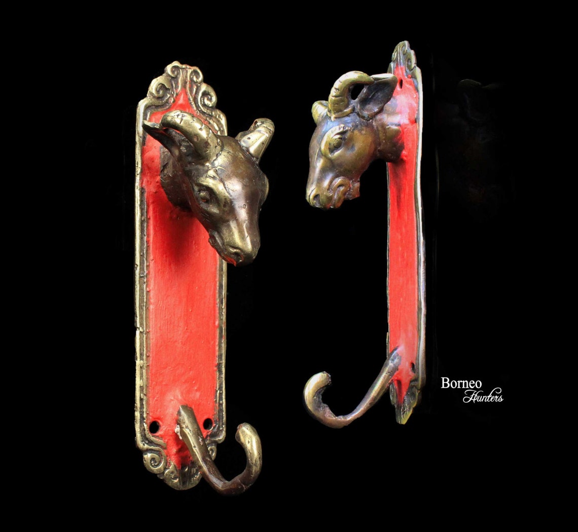 Goat Coat Hook/key Hook/hat Hook Decorative Jewelry Holder - Etsy