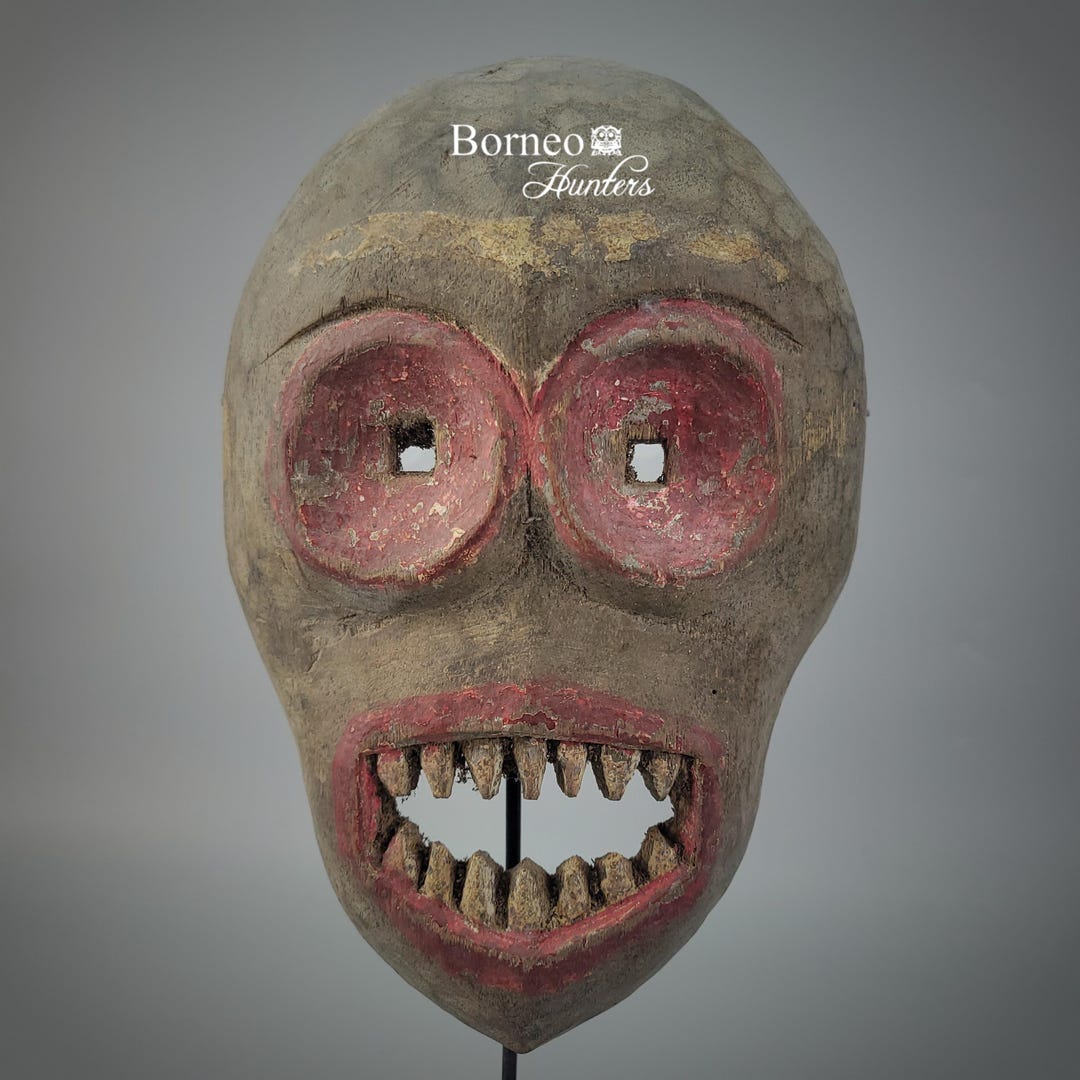 Borneo Mask Tribal Mask Ceremonial Mask Collectible Mask Museum Mask ...
