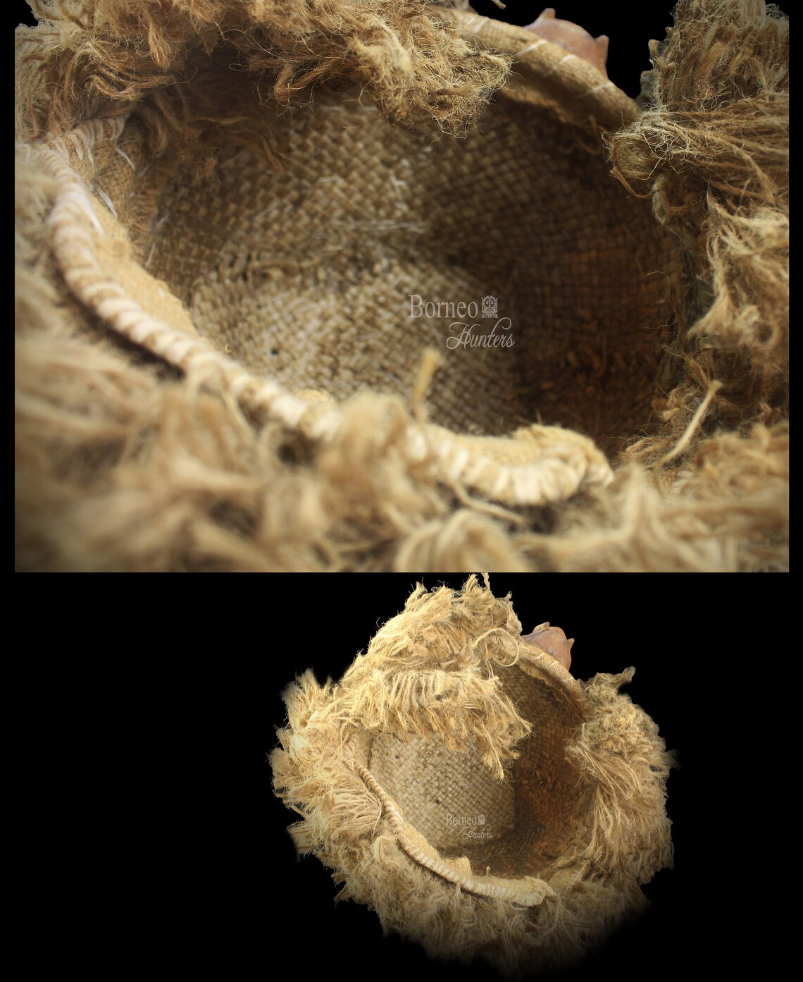 Borneo War Helmet 26" Headhunter Dayak Headgear From Kalimantan ...