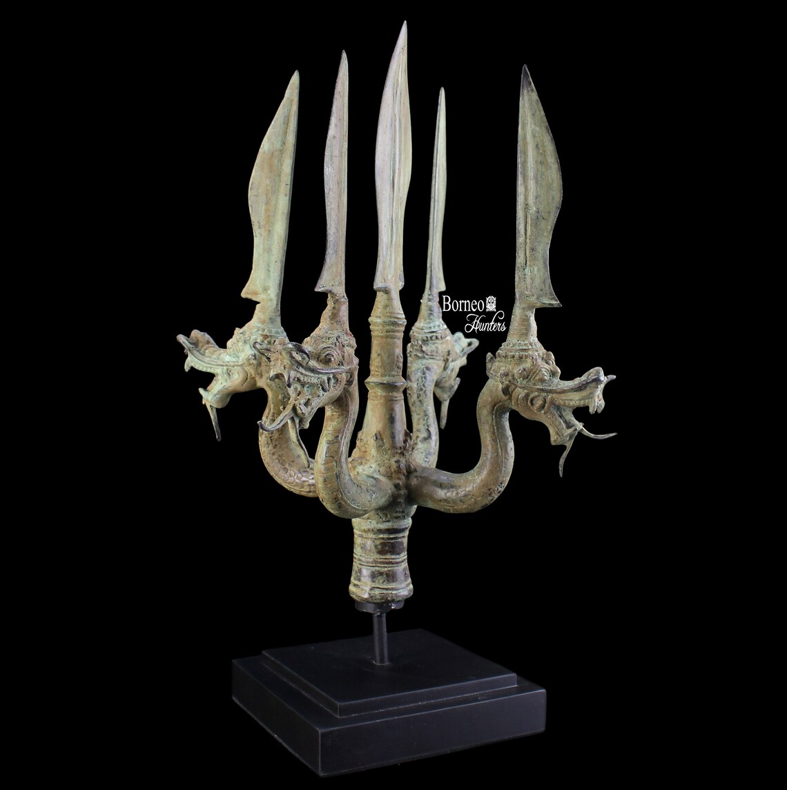 17 Bronze Churi Kali and Durga Dagger on Stand Hindu | Etsy