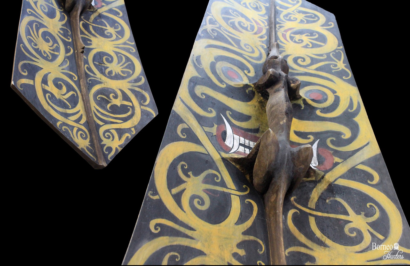 50 War Shield From Dayak Borneo Tribal Long House Wood - Etsy