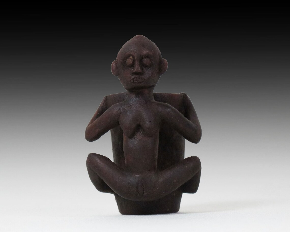 Vintage Dayak Ink Pot. Borneo Tribal Kayan Longhouse Tattoo | Etsy