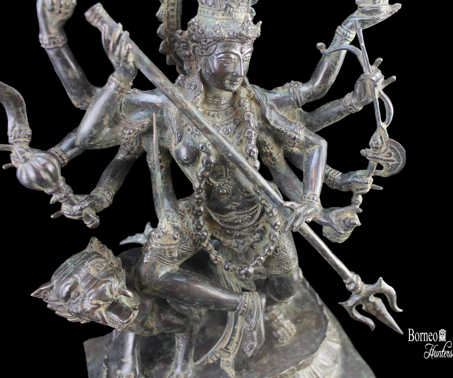 17.75 BRONZE Kali Statue TEN ARMED Dancing Kalima With - Etsy UK