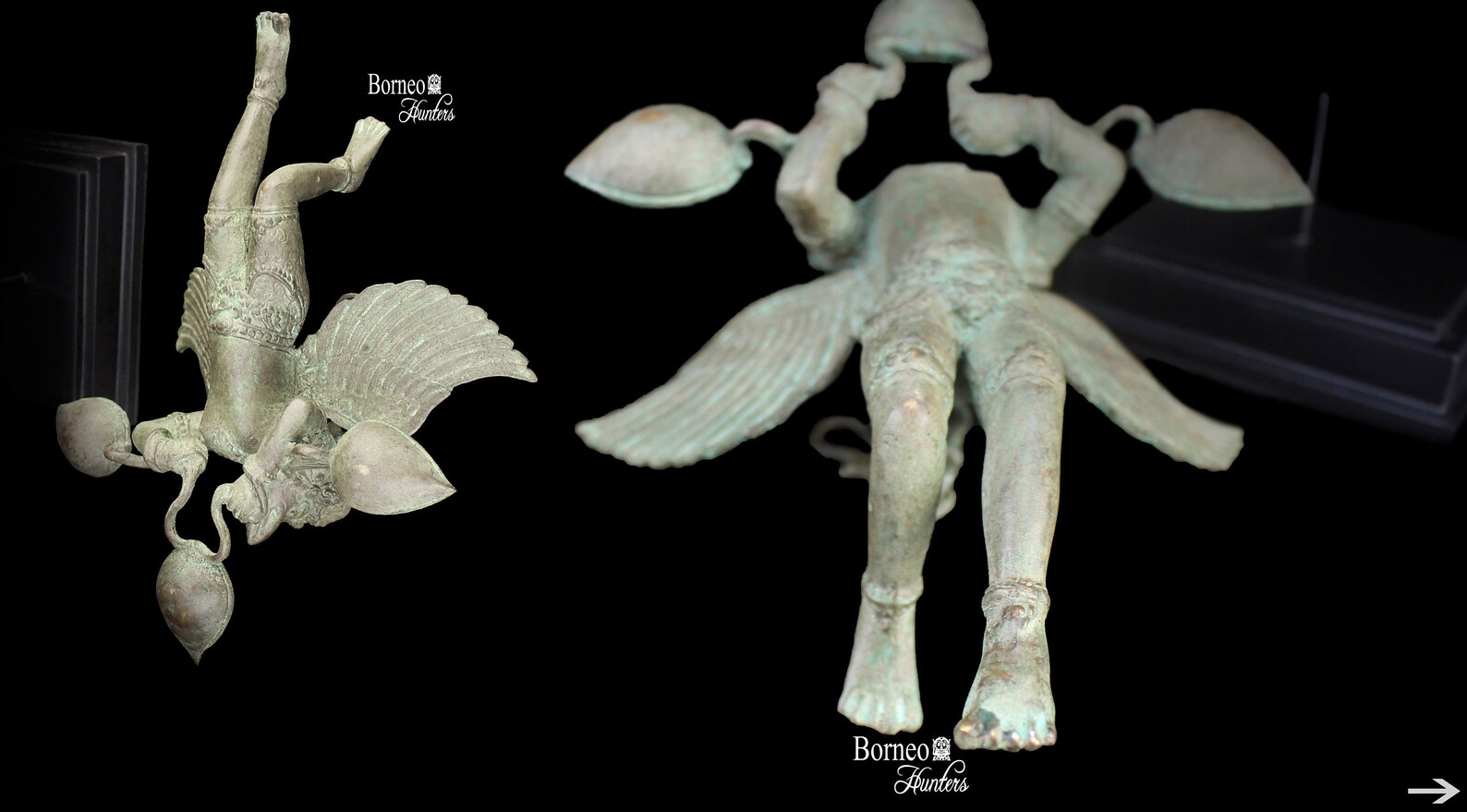 Hanging Garuda Oil Lamp 3.25 Bronze Hindu Majapahit - Etsy